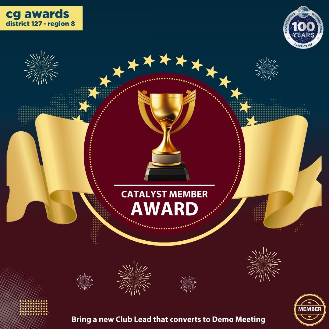 Member Awards – Toastmasters 127